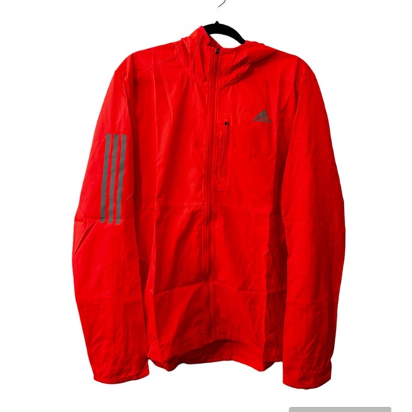 adidas | Sweaters | Adidas Own The Run Zip Up Orange Jacket Nwt Mens ...